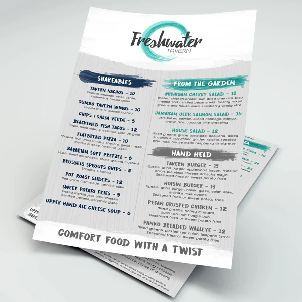 Menu Printing - Local Waltham Cross and Enfield Printers - Inkhive Printers