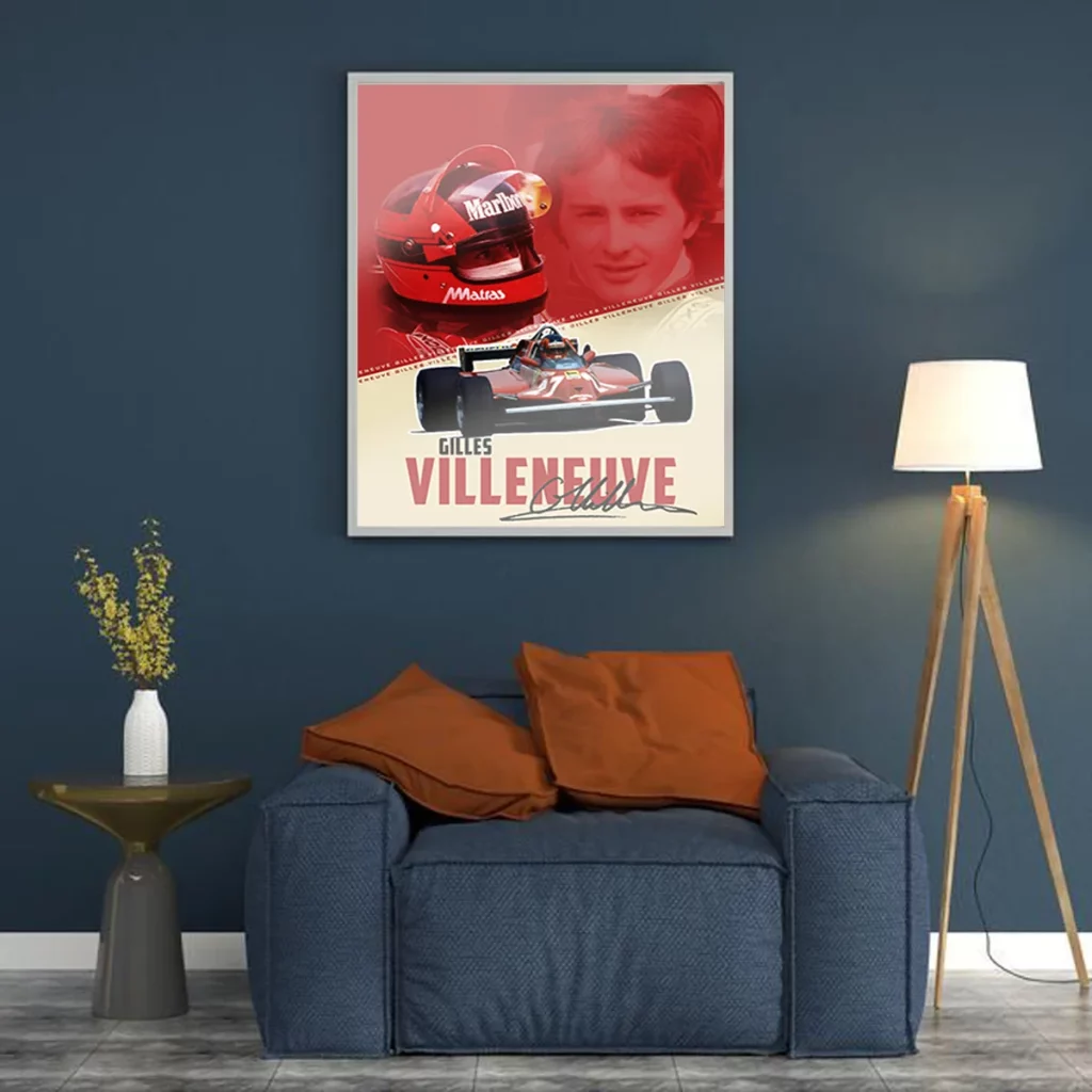A1 Gilles Villeneuve Poster – The Speed Legend - Local Waltham Cross ...