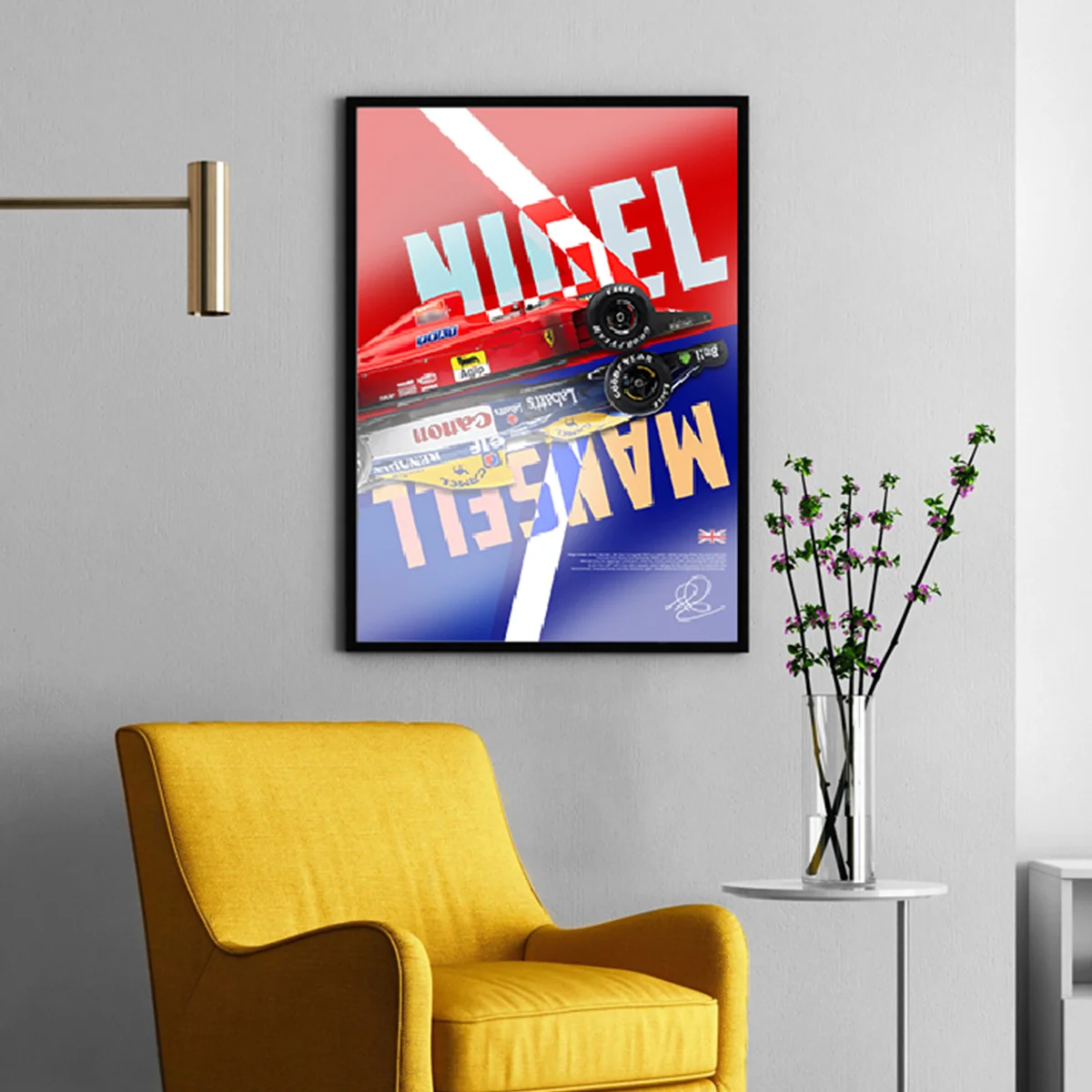 A1 Nigel Mansell Poster – Champion's Legacy - Local Waltham Cross and Enfield Printers - Inkhive ...