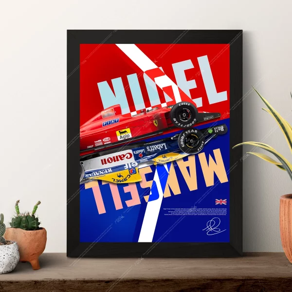 A3 Nigel Mansell Poster – Champion's Legacy - Local Waltham Cross and Enfield Printers - Inkhive ...