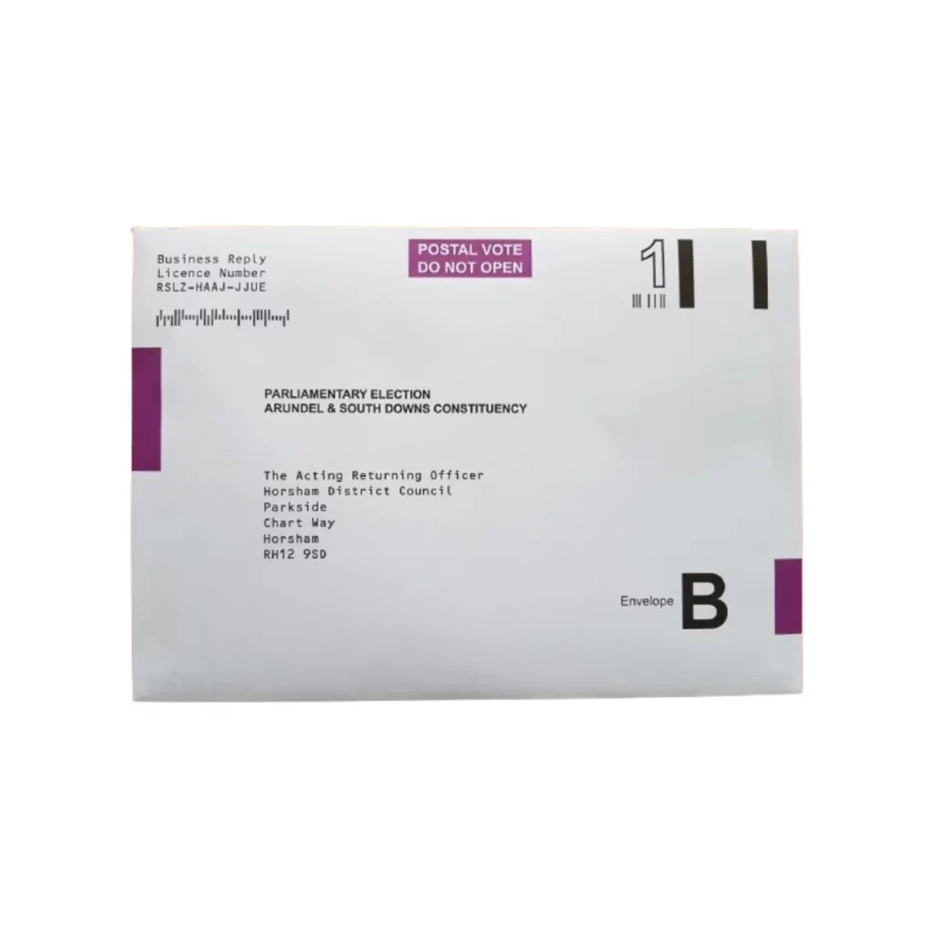 Election Envelopes - Local Waltham Cross and Enfield Printers - Inkhive ...