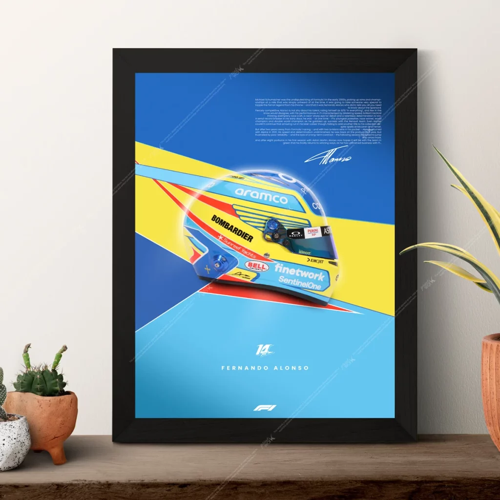 A2 Fernando Alonso Poster – Racing Legend - Local Waltham Cross and ...