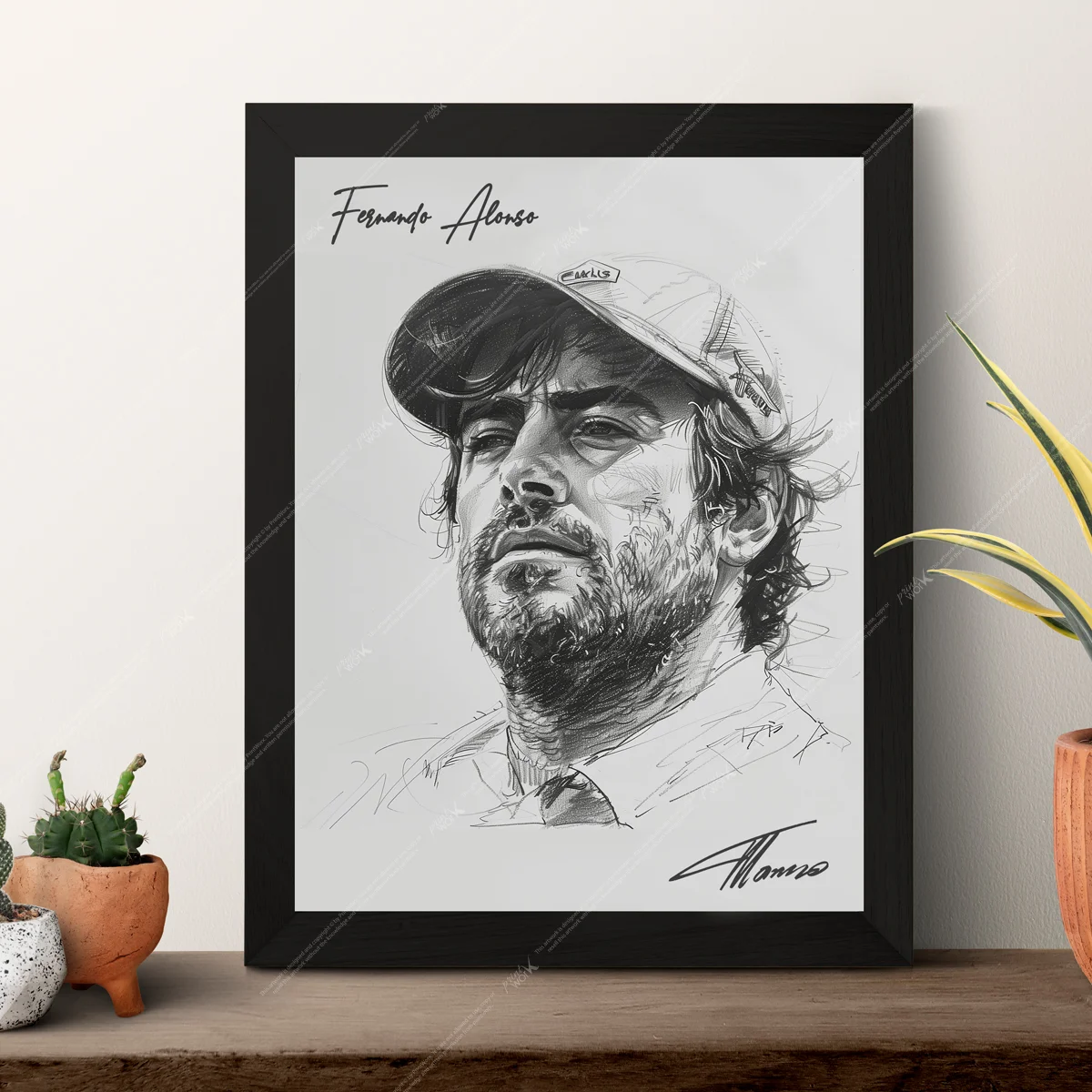 A3 Sketch - Fernando Alonso - Speed Symphony - Local Waltham Cross and ...