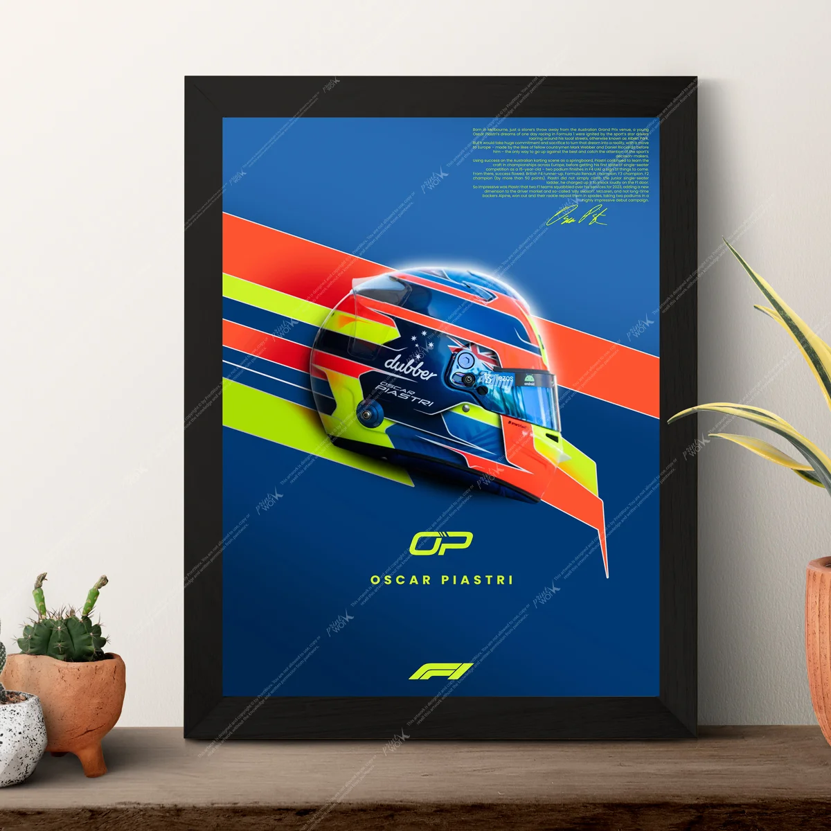 Oscar Piastri - Defining Moments - A3 Poster - Local Waltham Cross and Enfield Printers ...