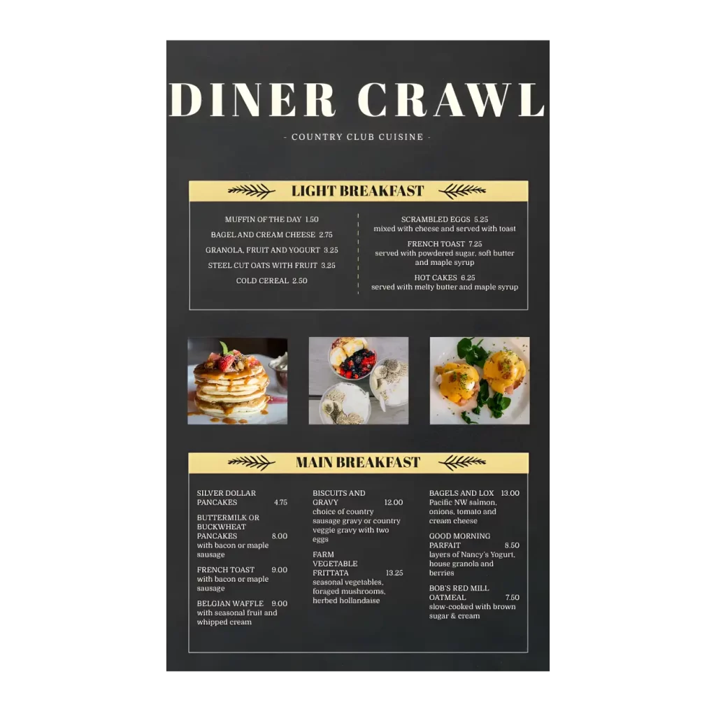Single Use Disposable Menus - Local Waltham Cross and Enfield Printers ...