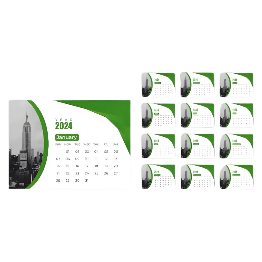 Eco-Friendly Desk Calendars - Local Waltham Cross and Enfield Printers ...