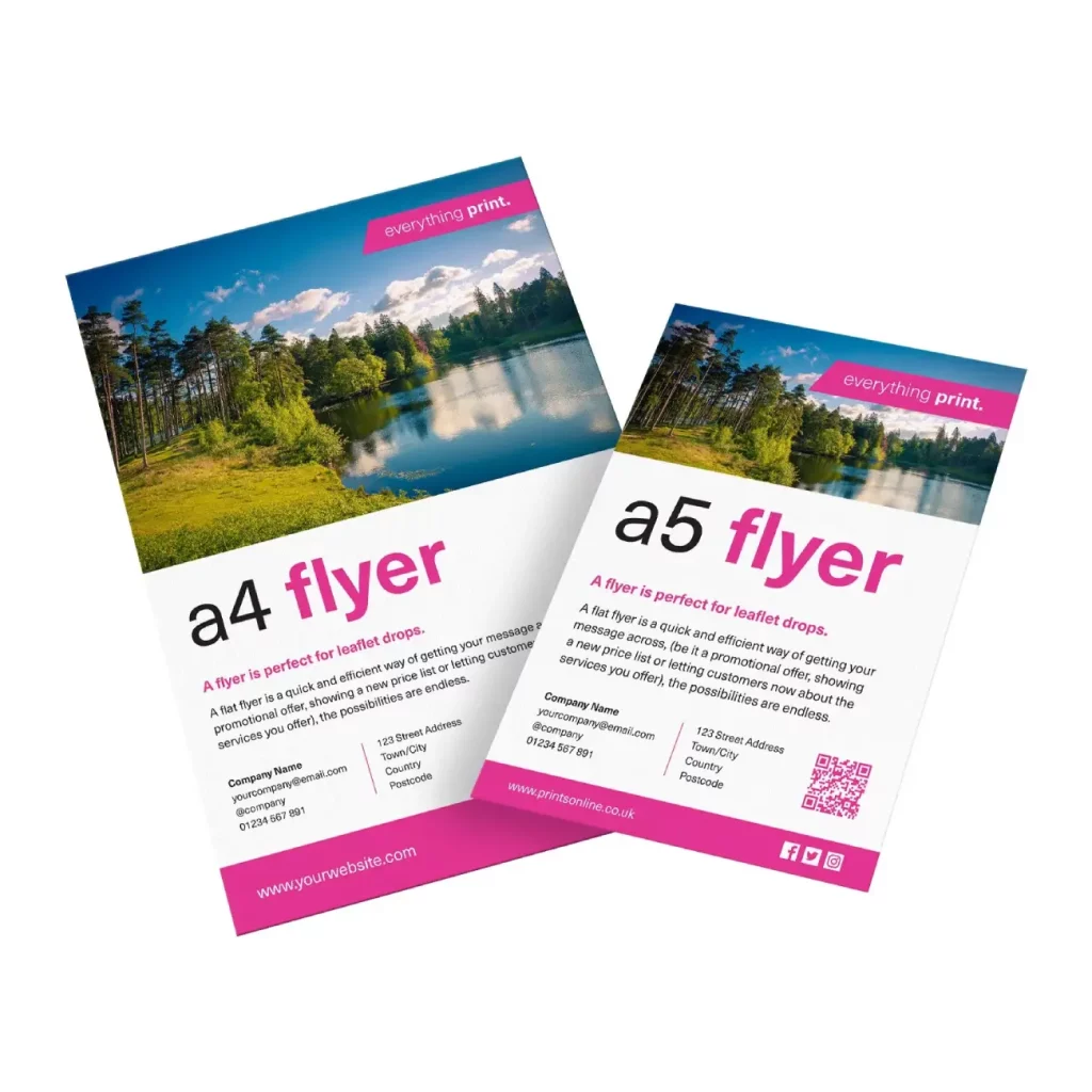 A4 Flyers & Leaflets - Local Waltham Cross and Enfield Printers ...