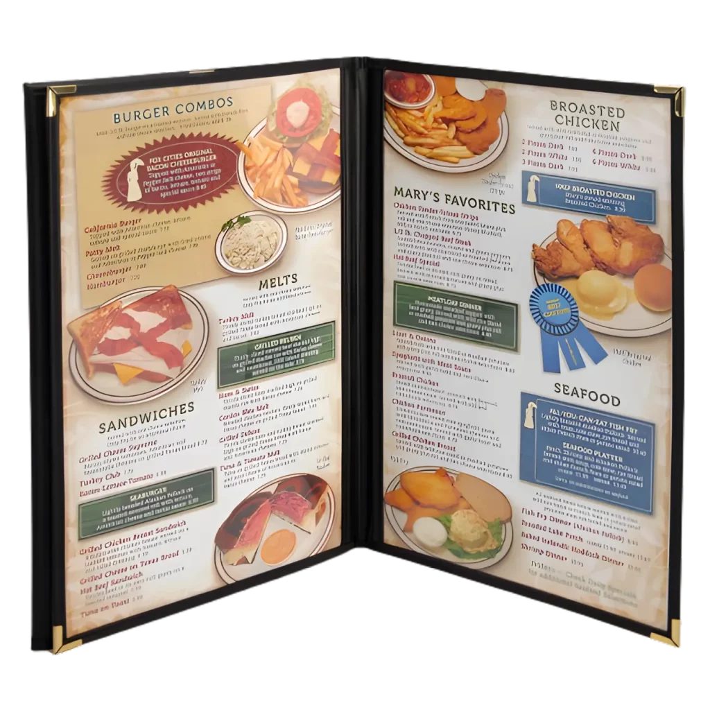 Menu Inserts - Local Waltham Cross and Enfield Printers - Inkhive Printers