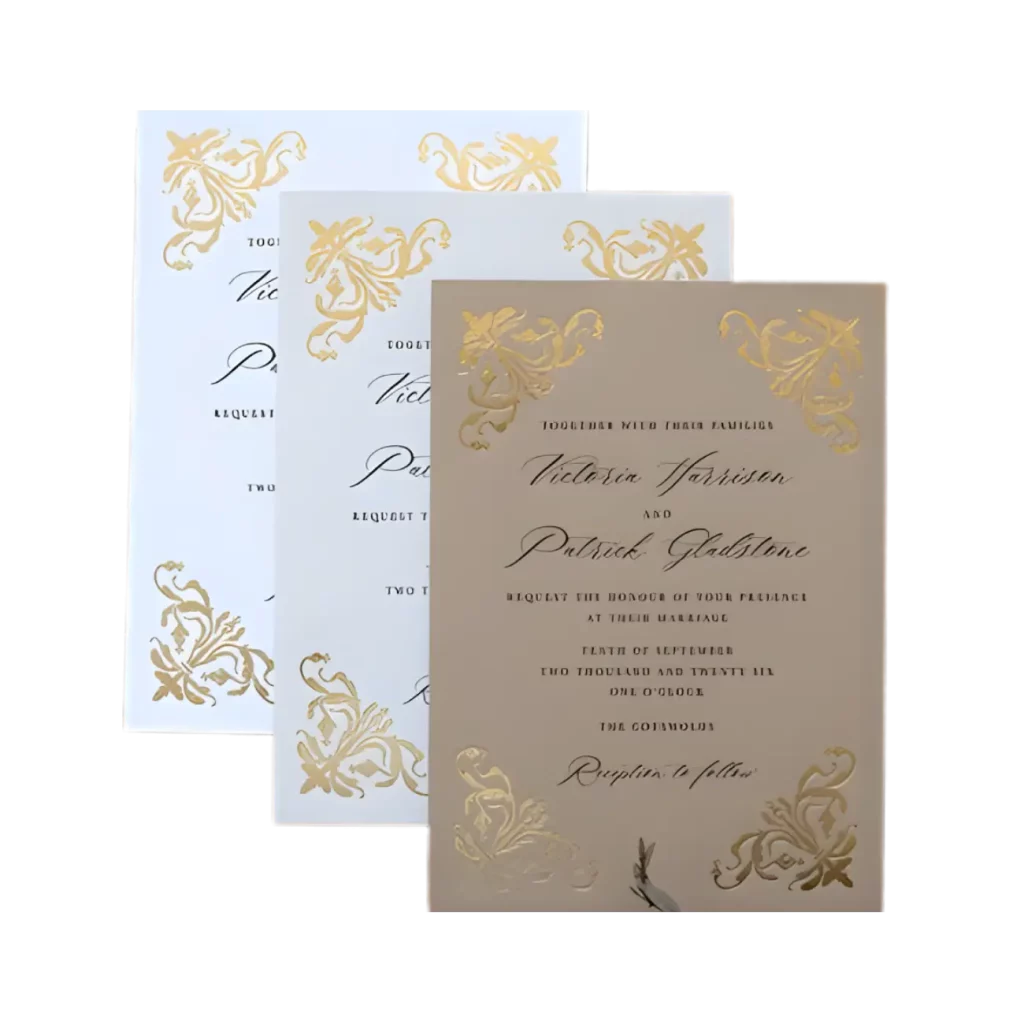 Foiled Wedding Invitations - Local Waltham Cross and Enfield Printers ...
