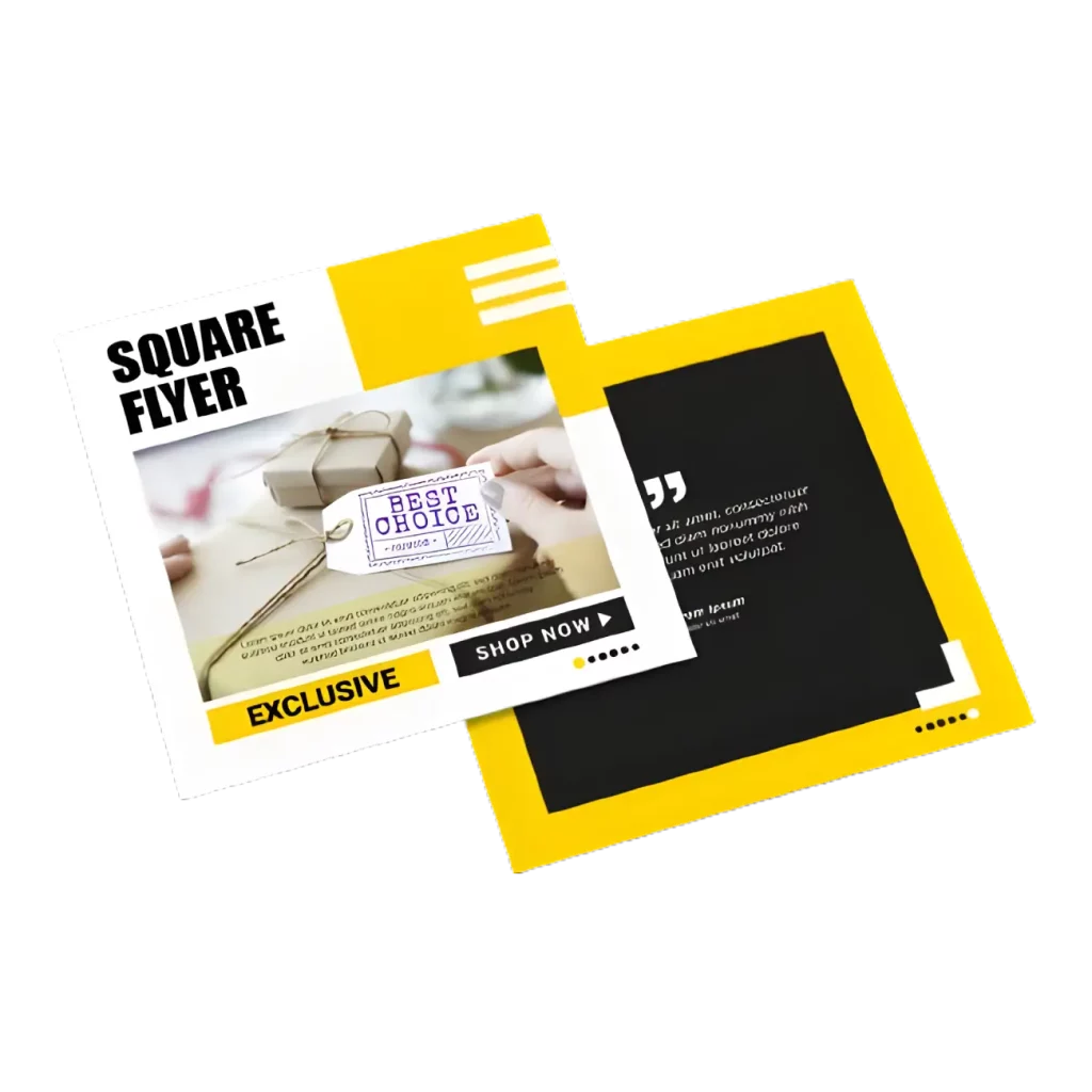 Square Flyers & Leaflets - Local Waltham Cross and Enfield Printers - Inkhive Printers