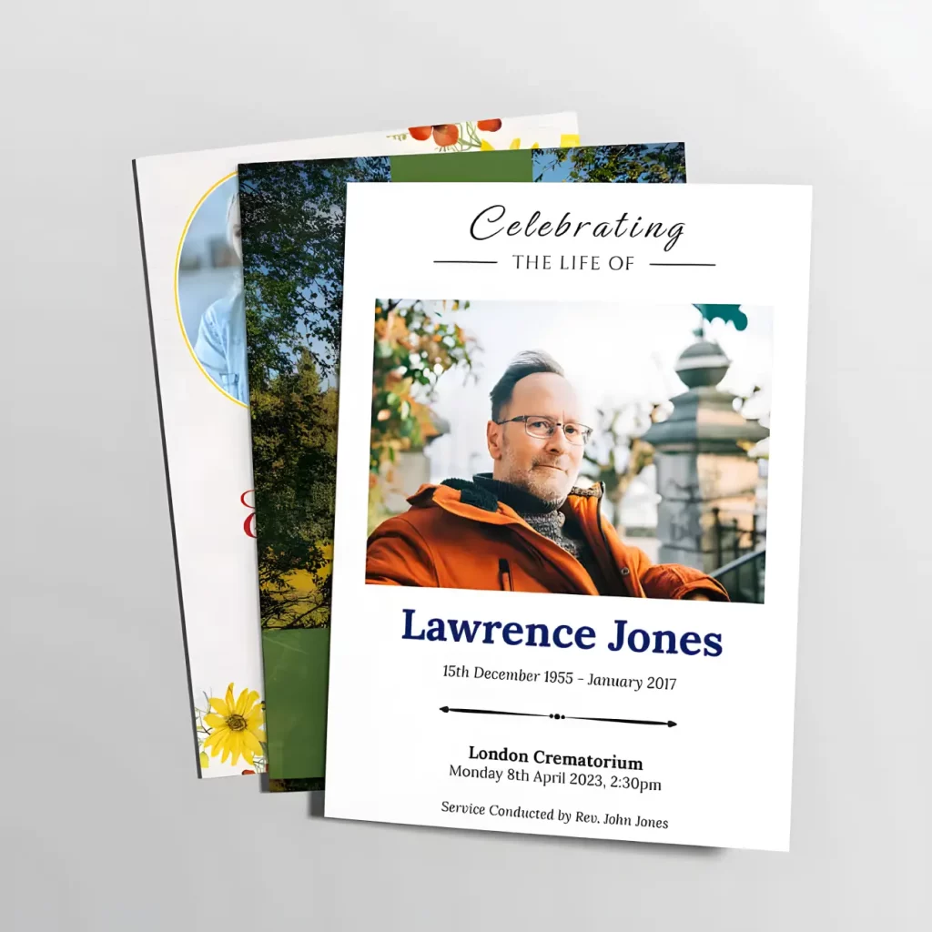 Custom Funeral Order of Service - Waltham Cross - Local Waltham Cross ...