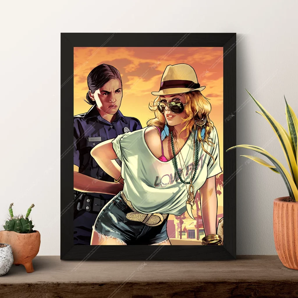 A3 Grand Theft Auto V Poster: Heist Mastermind – Action Art Print ...