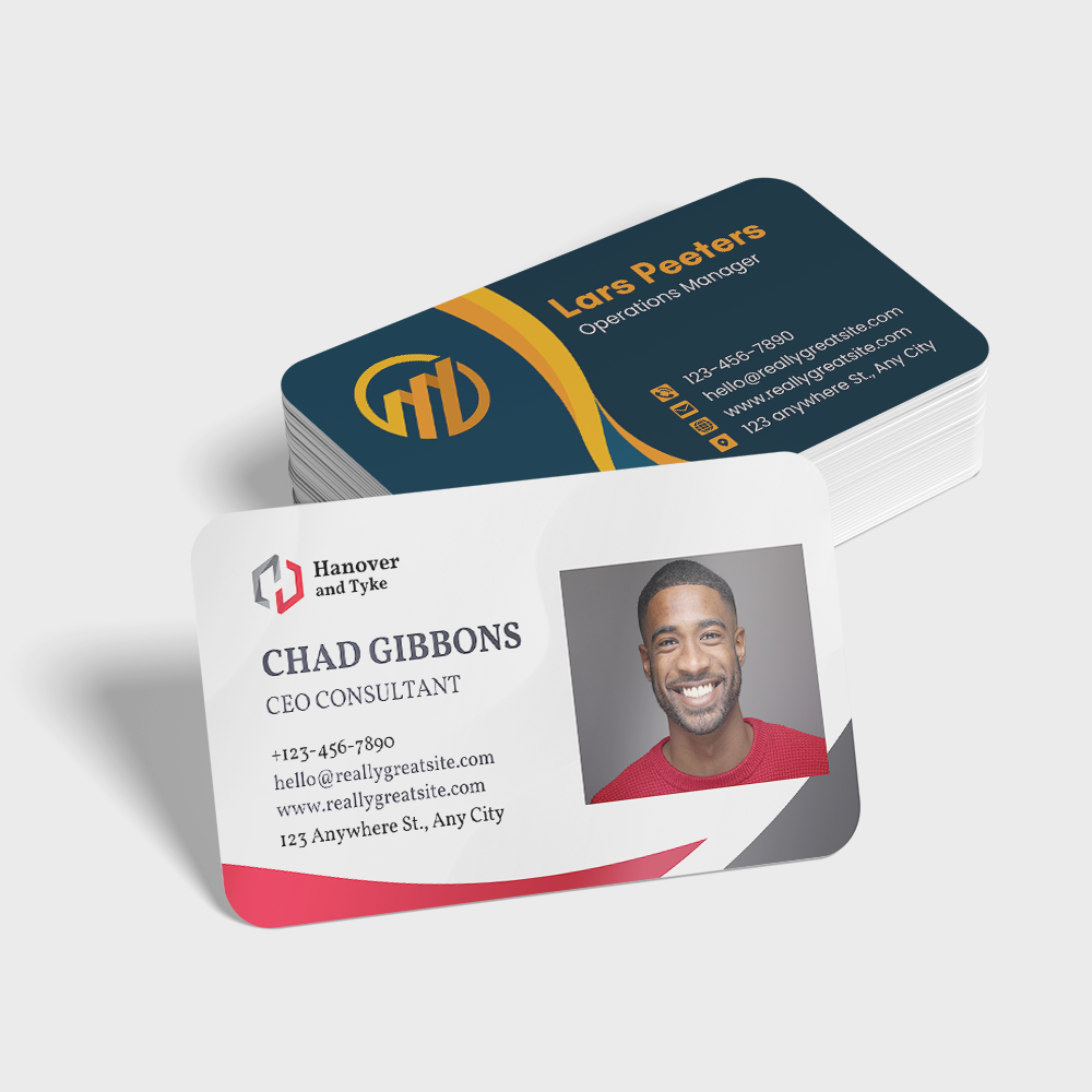 White PVC Business Cards - Local Waltham Cross and Enfield Printers ...