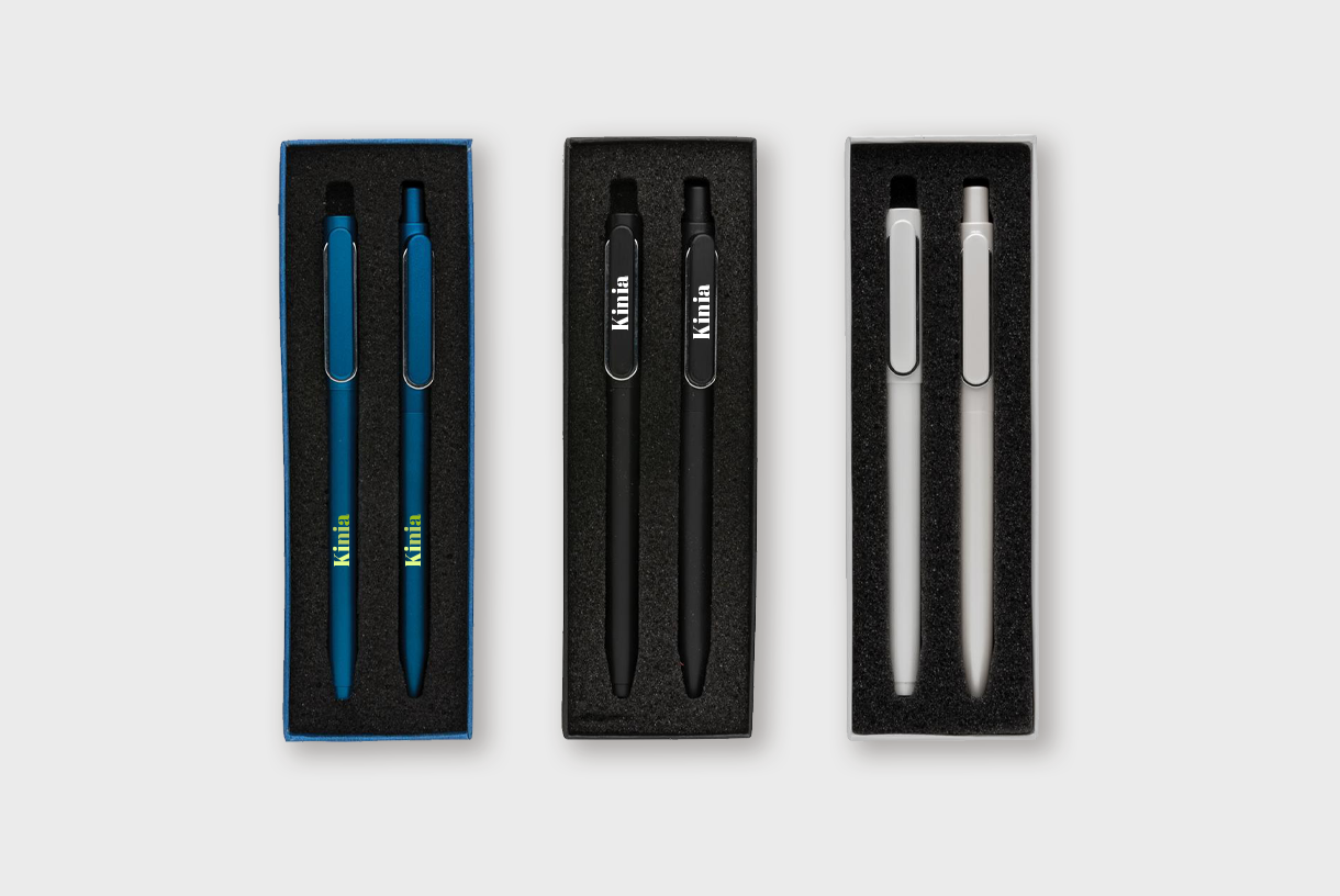 Metallic Black Pen Set with Case - Local Waltham Cross and Enfield ...